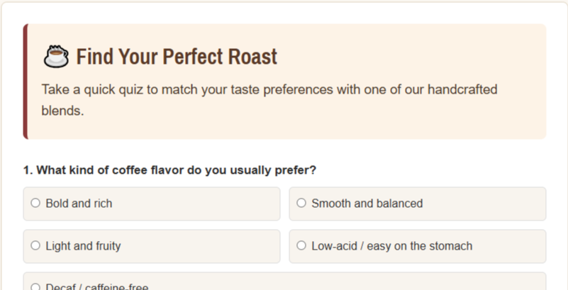 Take the Coffee Quiz: You're 60 Seconds From Your New Favorite Cup!